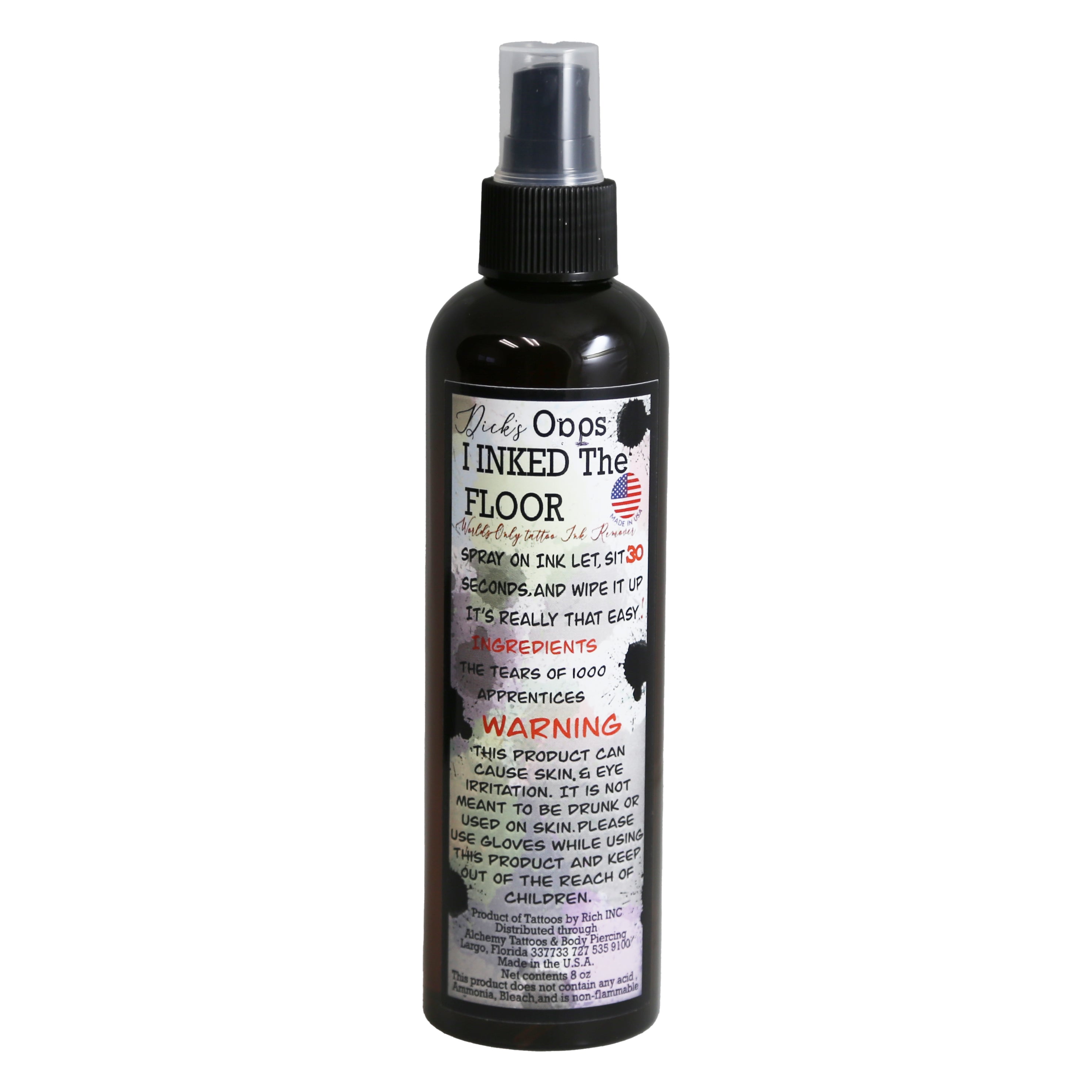 Tattoo Ink Remover Spray – No Scrub Formula | Oops I Inked The Floor ...